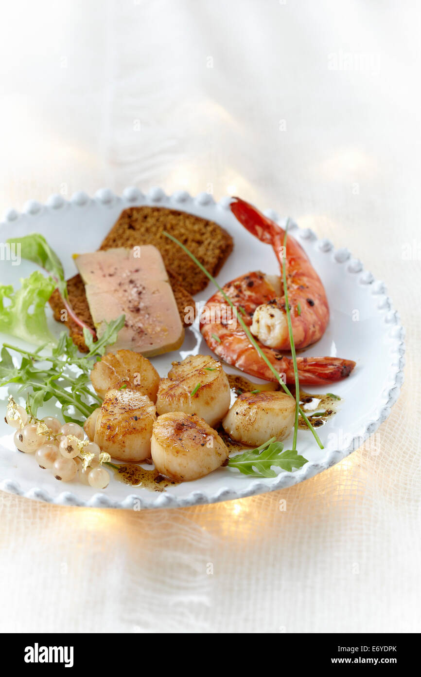 Land- sea dish Stock Photo - Alamy