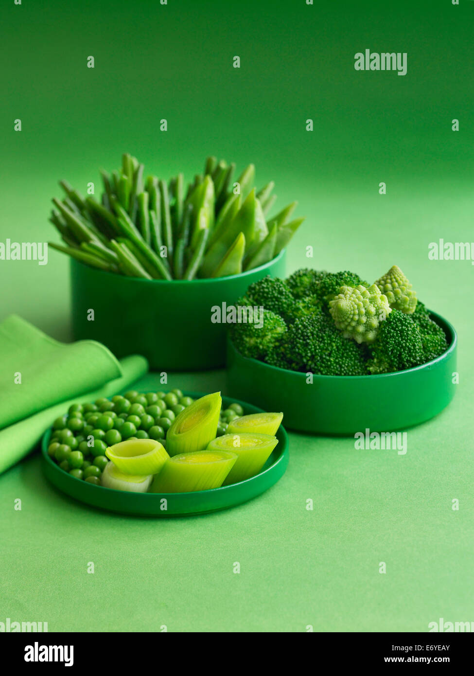 Variety of green vegetables Stock Photo - Alamy
