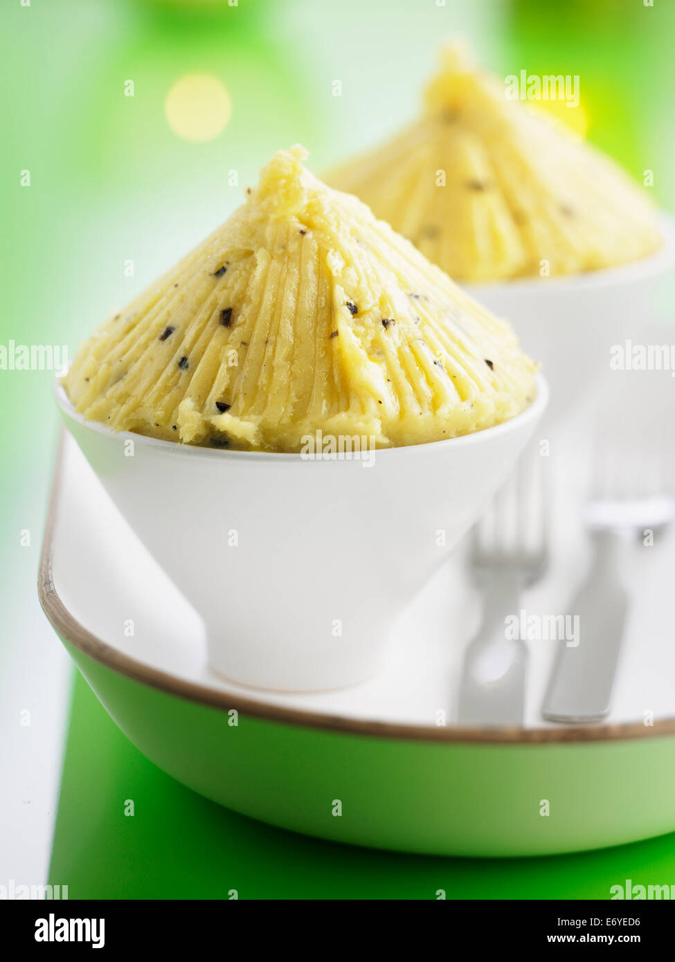 Truffle-flavored mashed potatoes Stock Photo - Alamy