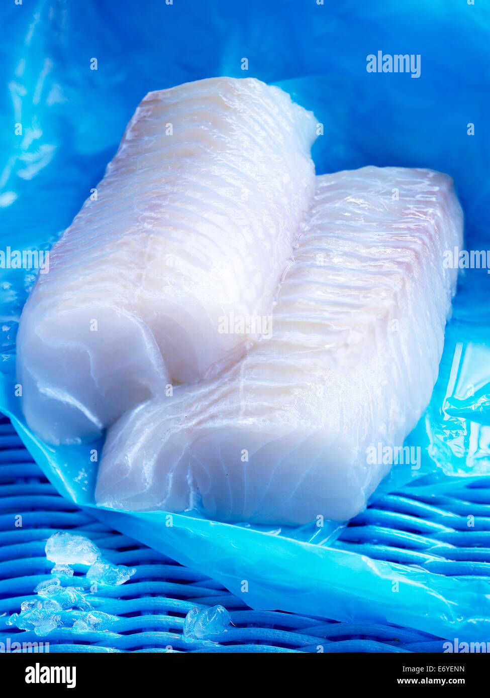 Vacuum packed pieces of cod Stock Photo - Alamy