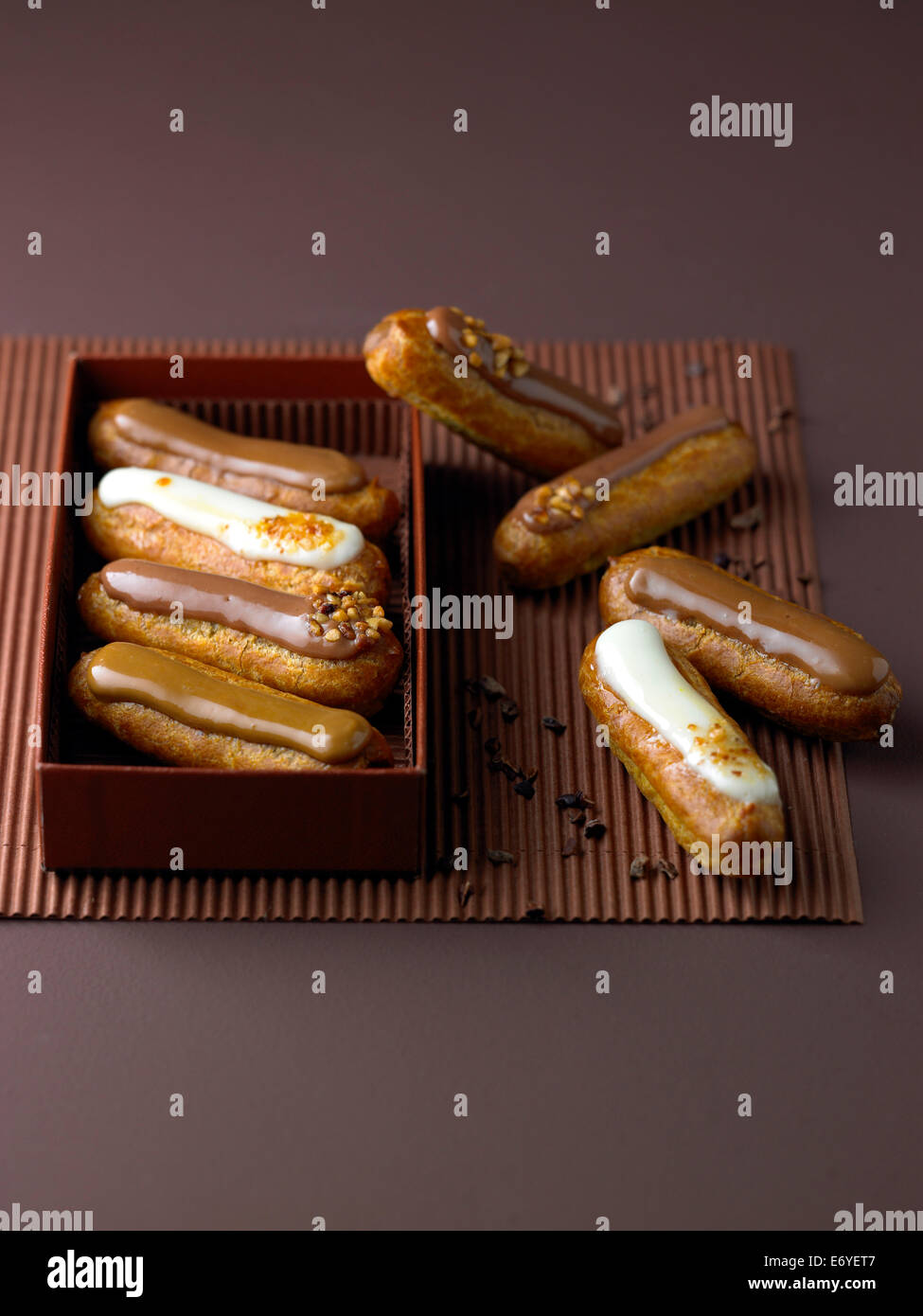 Mini eclairs hi-res stock photography and images - Alamy