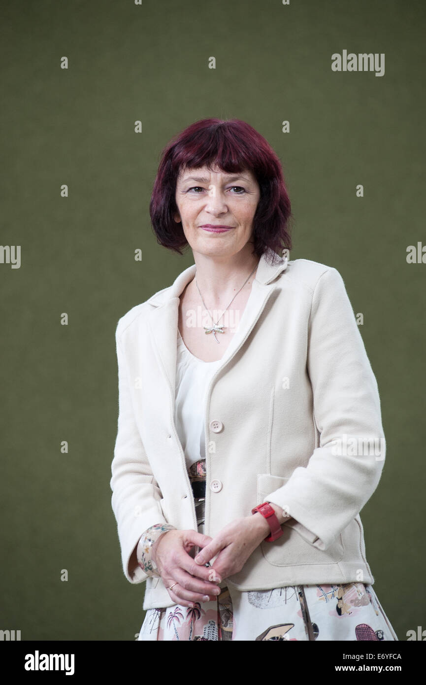 Author Anne Donovan attending the Edinburgh International Book Festival ...