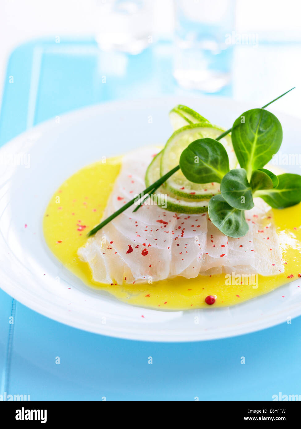 Carpaccio cod fish hi-res stock photography and images - Alamy