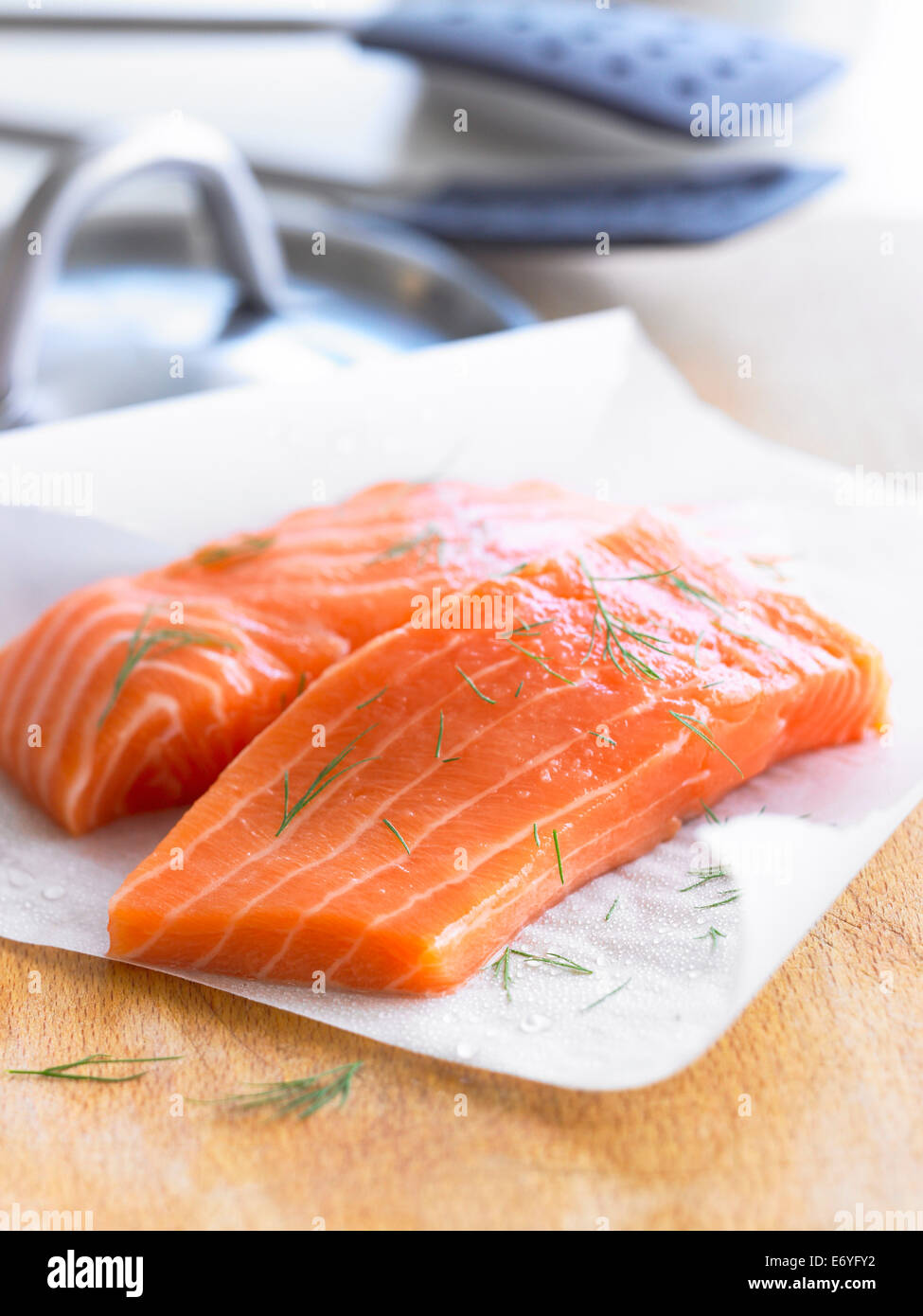 Raw salmon hi-res stock photography and images - Alamy