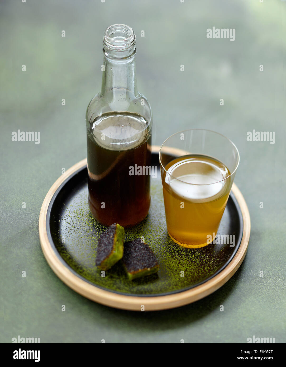 Green tea cordial Stock Photo - Alamy