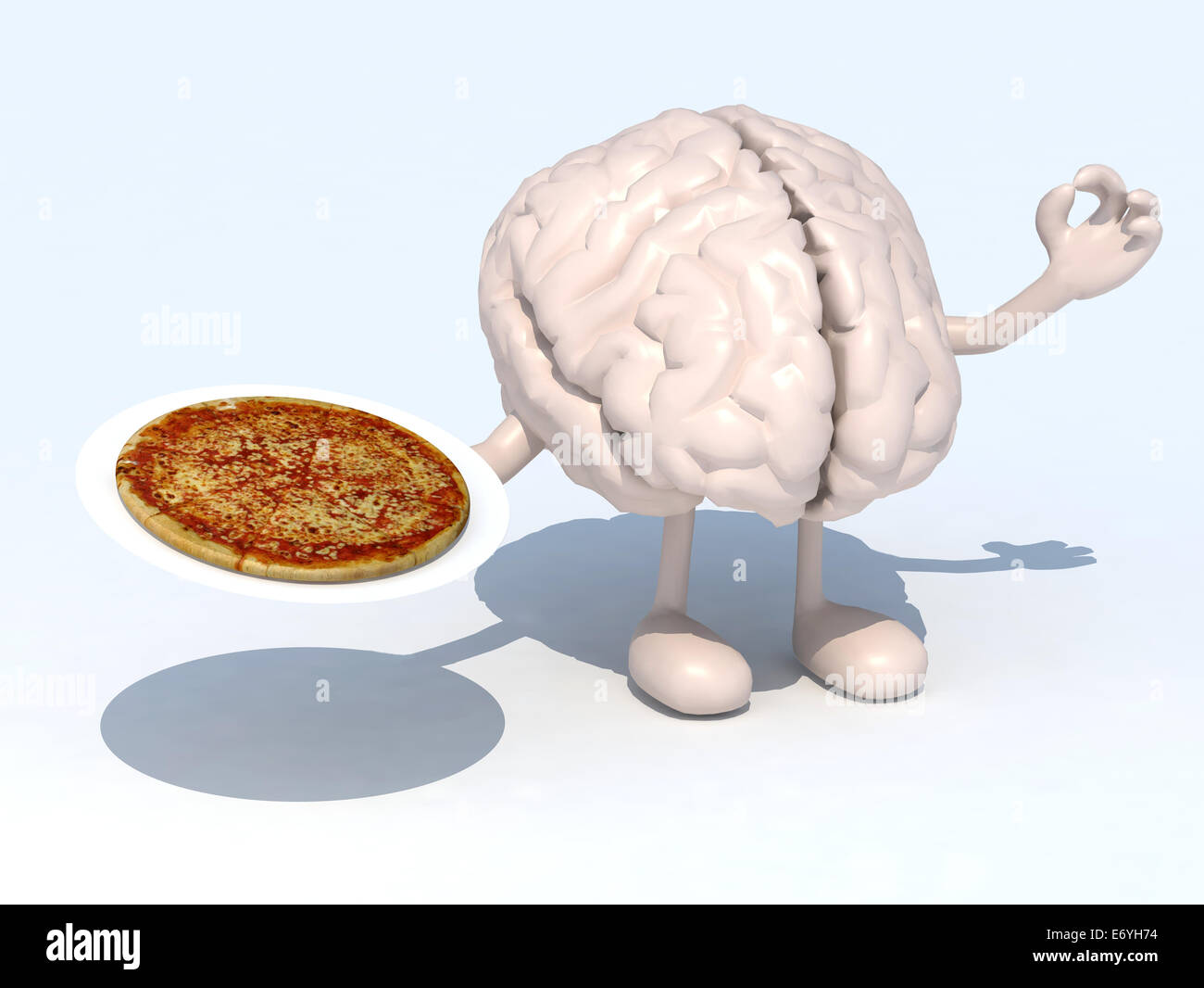 Human brain cartoon arms legs hi-res stock photography and images - Alamy