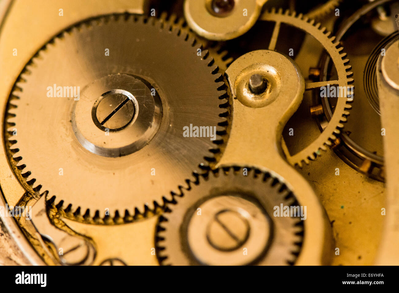 inside a vintage pocket watch Stock Photo - Alamy