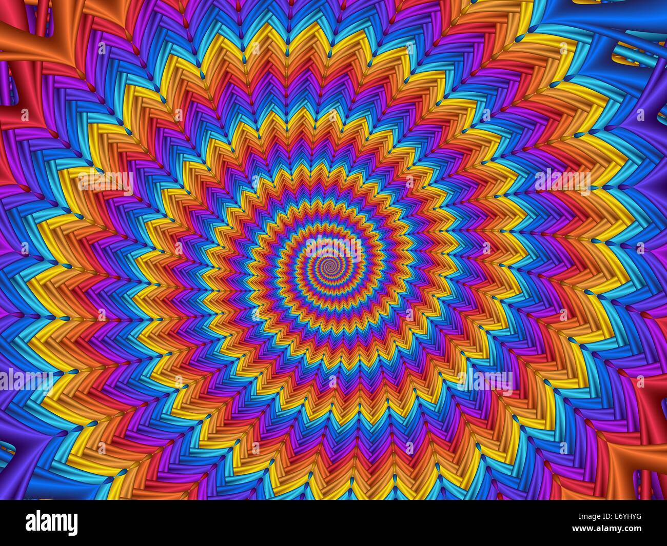 Beautiful Psychedelic Spiral Stock Photo - Alamy