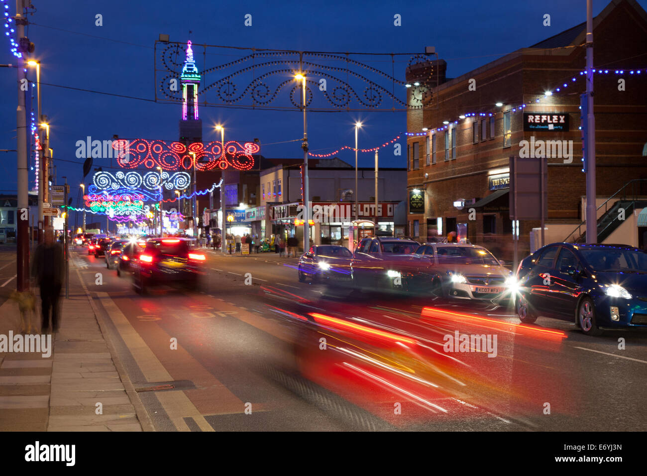 Illuminations traffic at Blackpool, Lancashire, UK. 1st September, 2014 ...