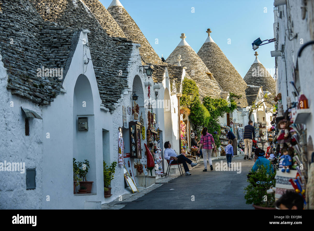Italy Puglia Apuglia Alberobello Trulli houses. The Trulli of the Stock ...