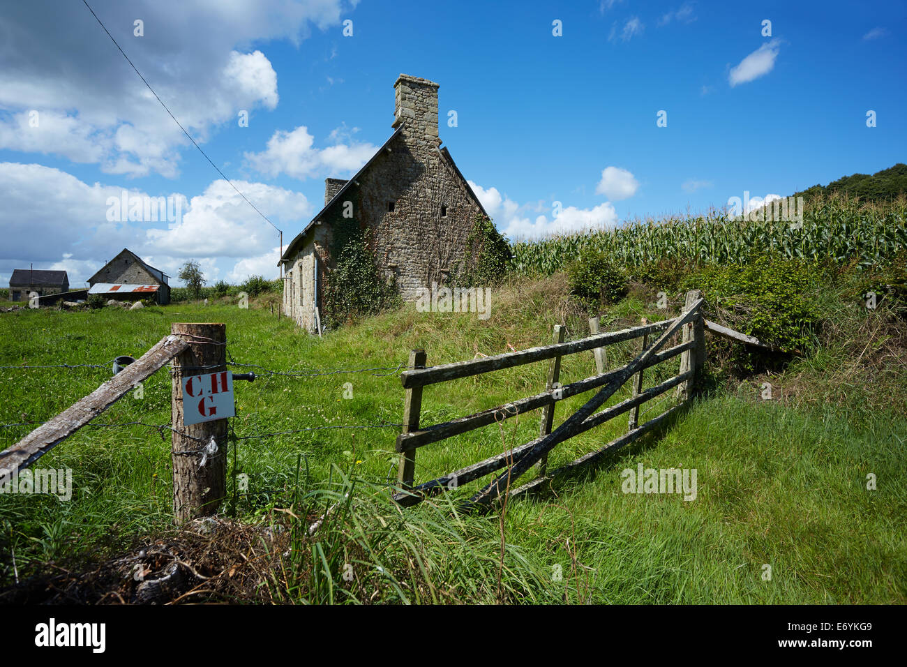Normandy houses near Sourdeval, France Stock Photo - Alamy