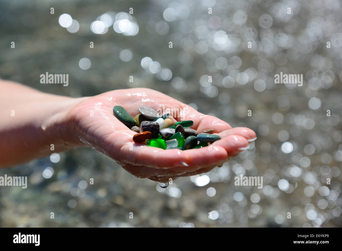Shiny pebble hi-res stock photography and images - Alamy