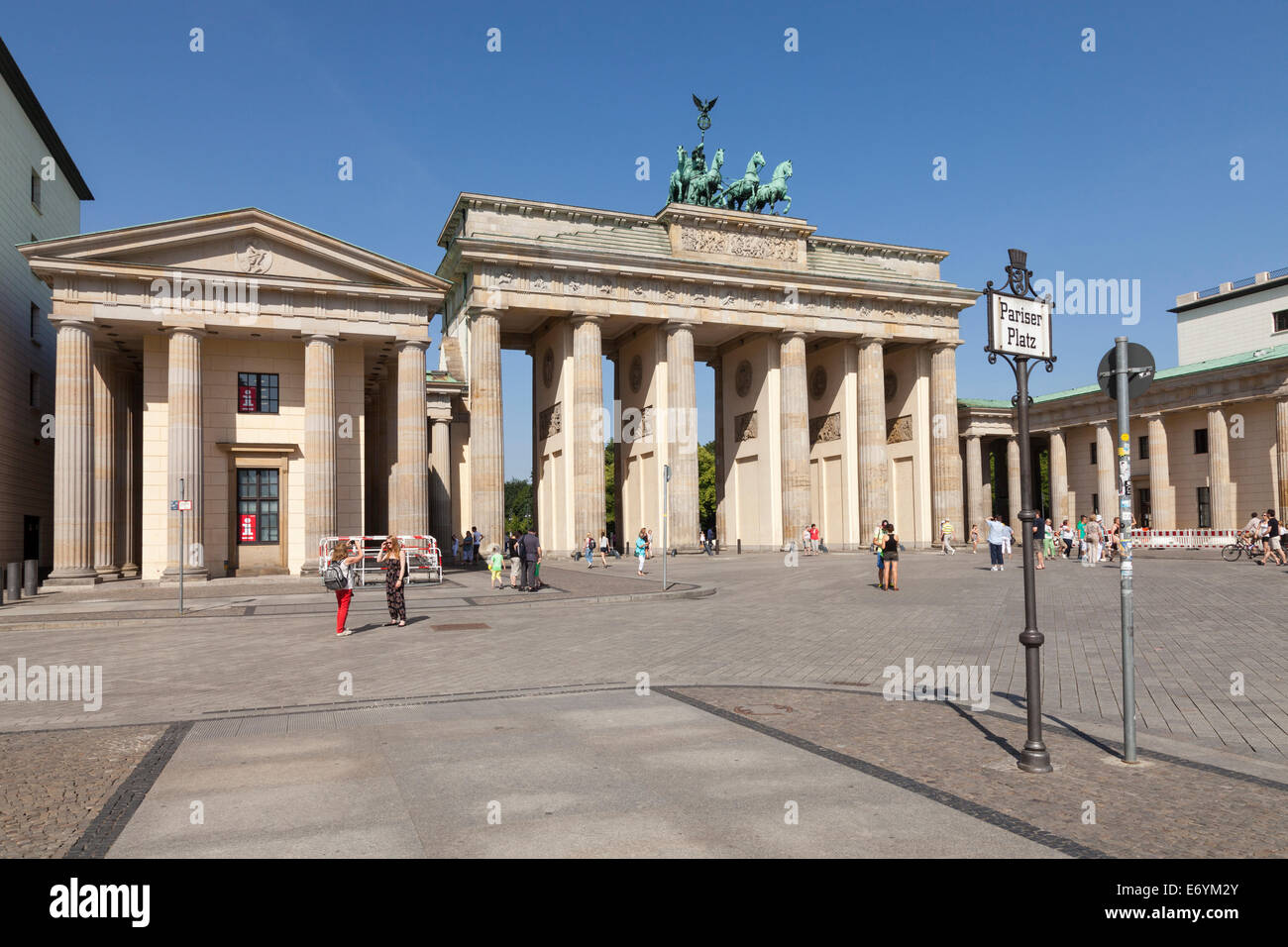 Brandenburg Gate, Pariser Platz square, Berlin, Germany, Europe Stock ...