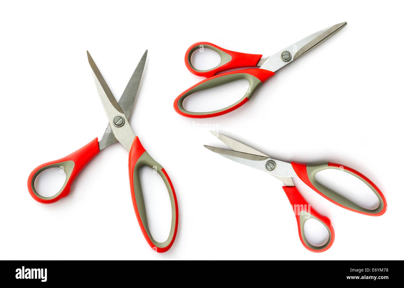 Red scissors isolated Stock Photo - Alamy