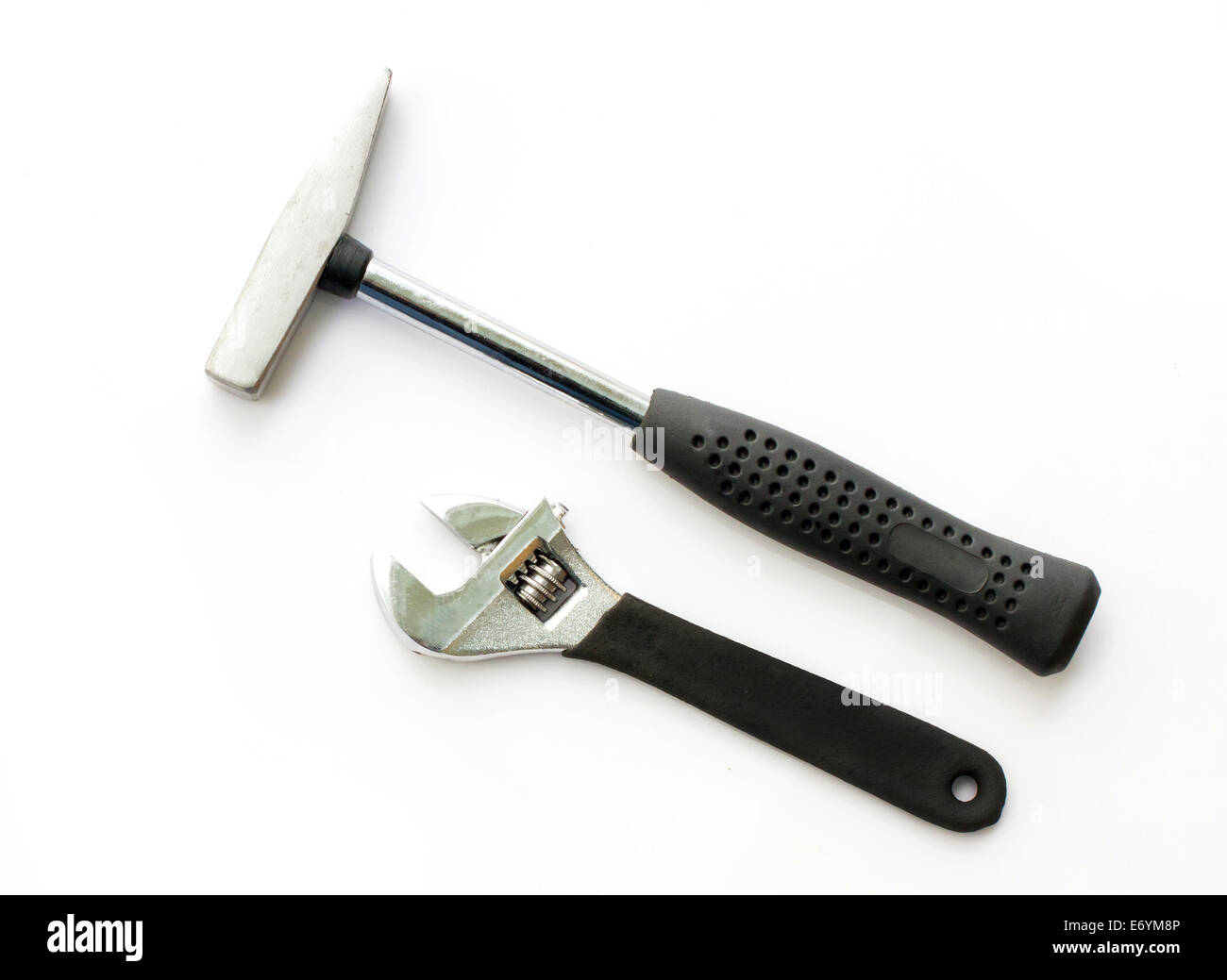 Crossed hammer wrench tools hi-res stock photography and images - Alamy