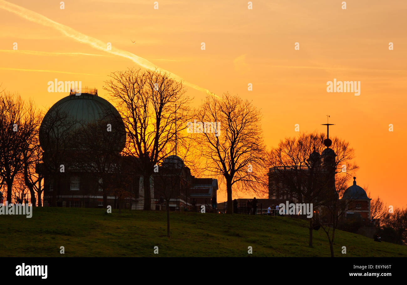 Royal Observatory Greenwich Sunset High Resolution Stock Photography ...