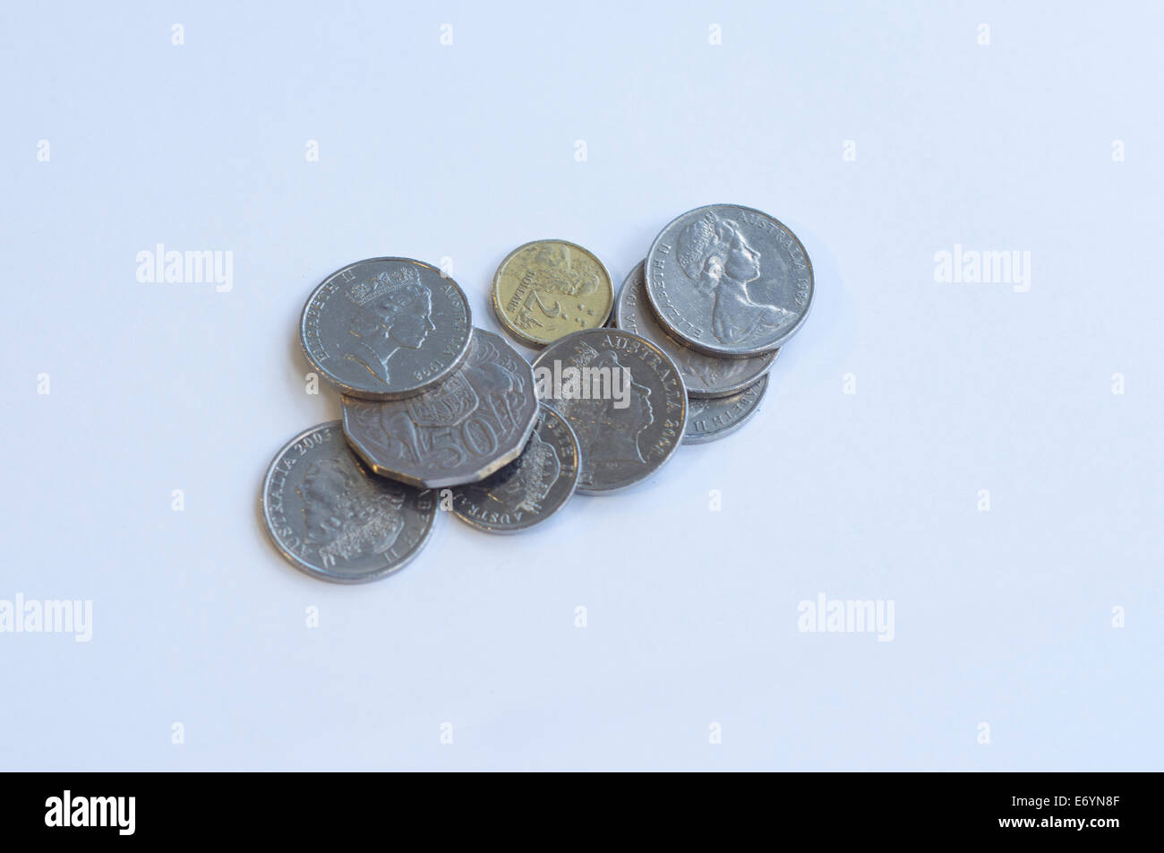 Loose Change Australian Money Currency Coins Stock Photo - Alamy