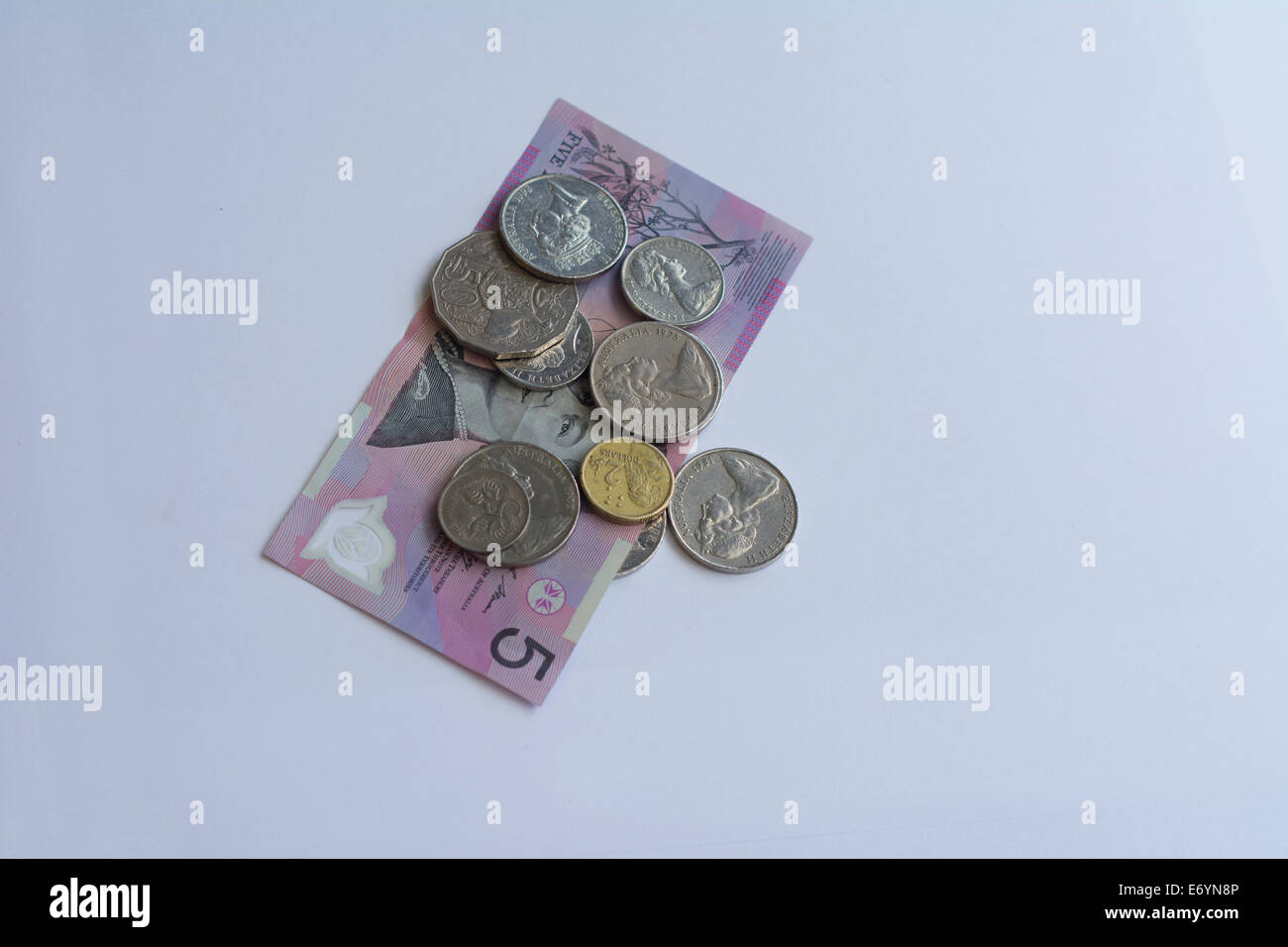 Loose Change Australian Currency Money Stock Photo - Alamy