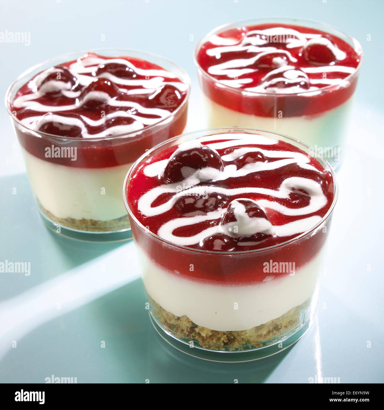 Cherry cheesecakes hi-res stock photography and images - Alamy