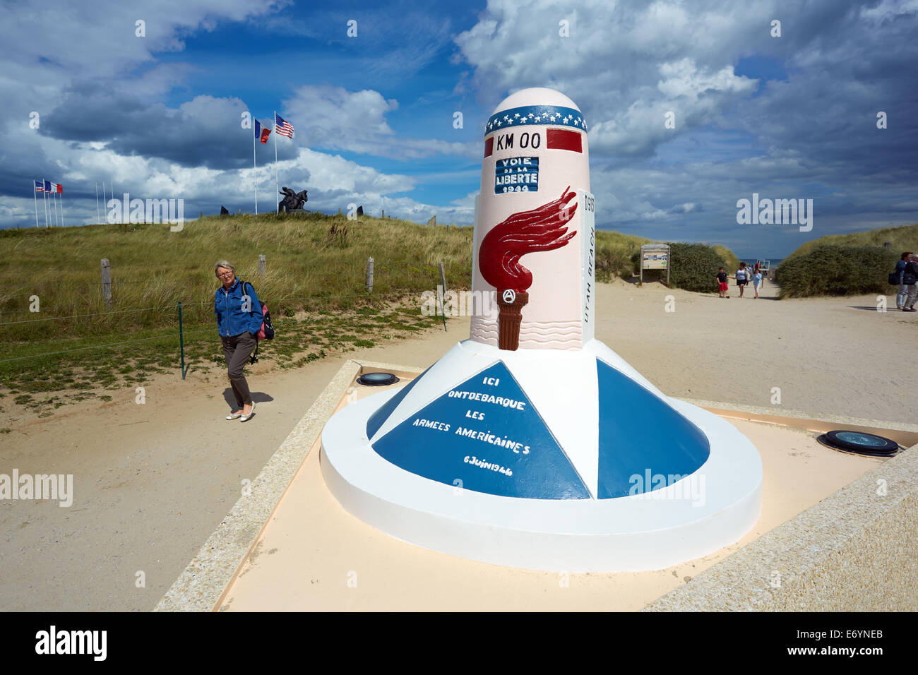 Utah Beach memorial - marks the start of 'The Road to Liberty' 6th ...