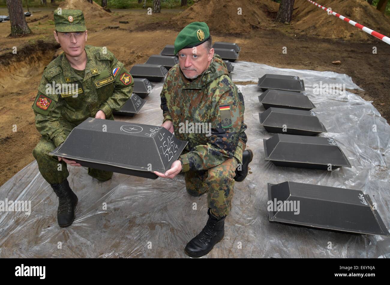 Halbe, Germany. 2nd Sep, 2014. Major of the Russian army Sergey ...