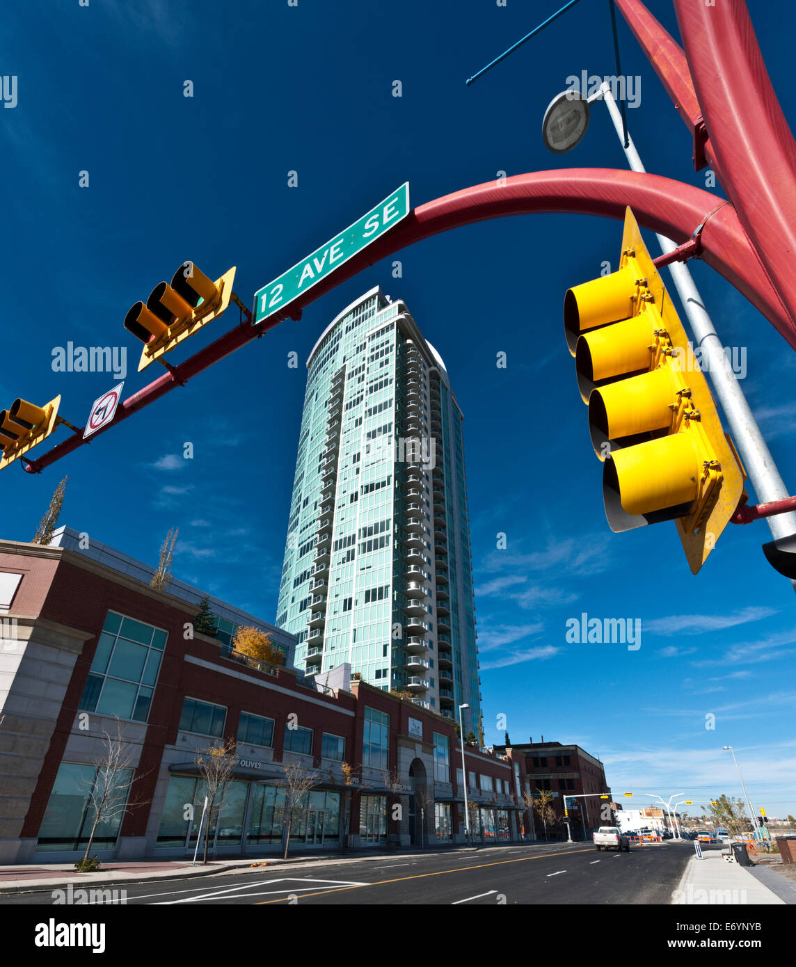 View of new high rise residential building Arriva Towers in the ...