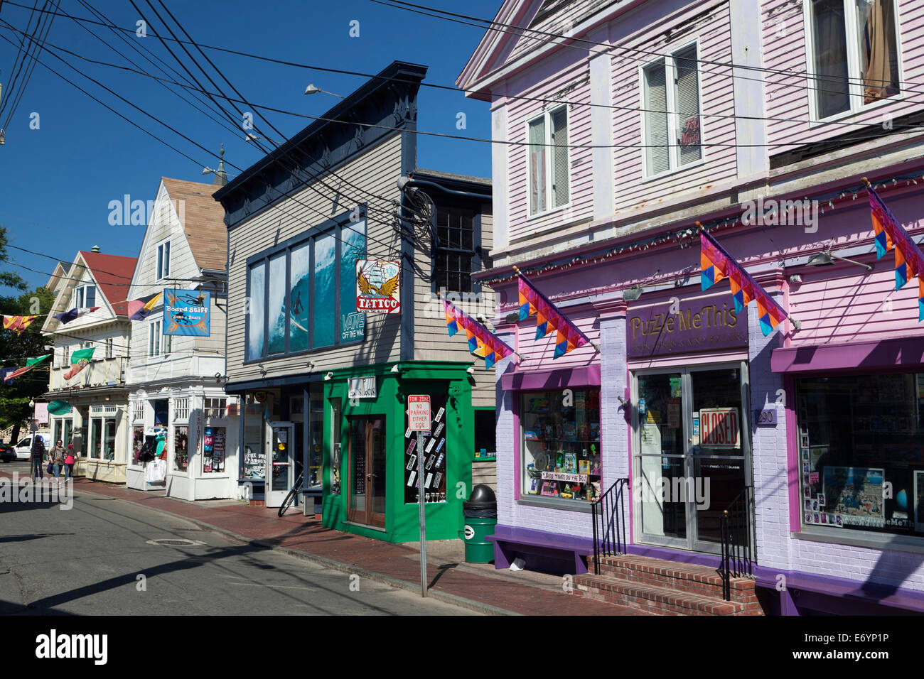 Commercial Street Provincetown Cape Cod Massachusetts USA Stock Photo ... Commercial Street Provincetown Cape Cod Massachusetts USA Stock Photo ...