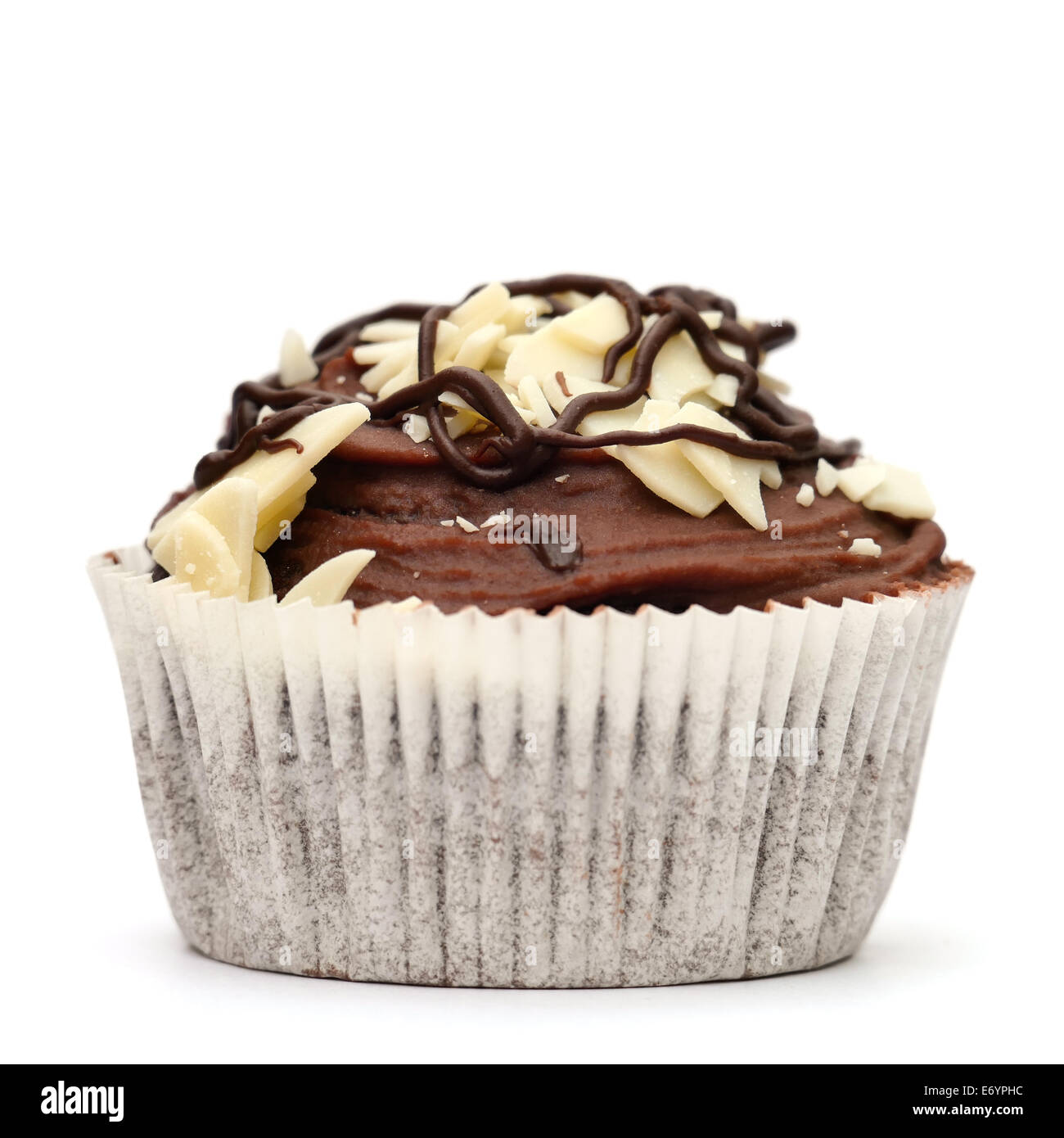 Chocolate Cupcake Isolated Stock Photo - Alamy