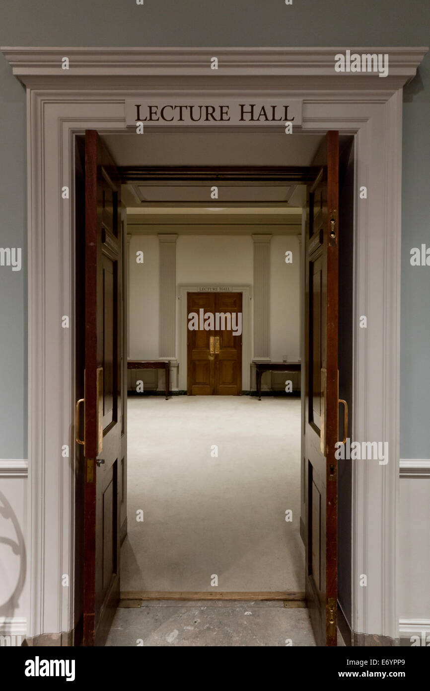 Lecture Hall entrance doors - Washington, DC USA Stock Photo - Alamy