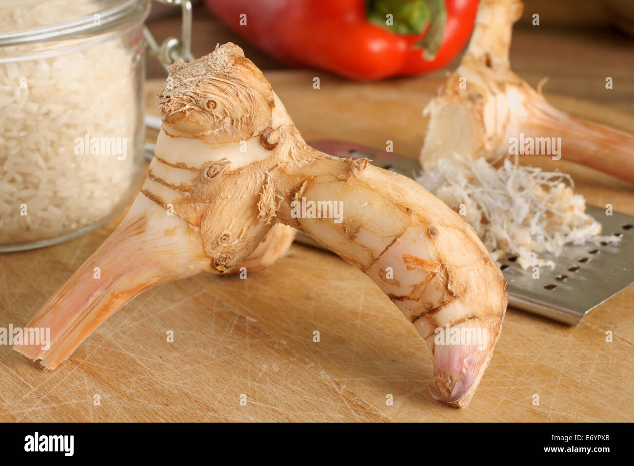 Galangal Root a member of the ginger family used in Thai and Indonesian ...