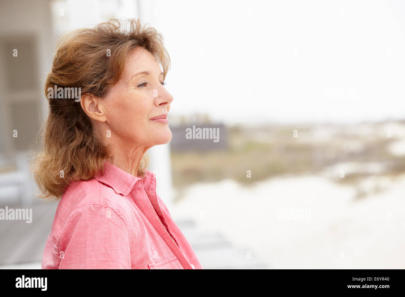 Senior woman head and shoulders Stock Photo - Alamy