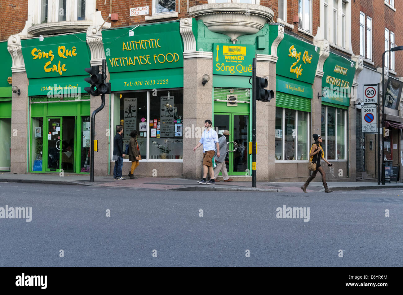 Song Que Café View from opposite street Stock Photo - Alamy