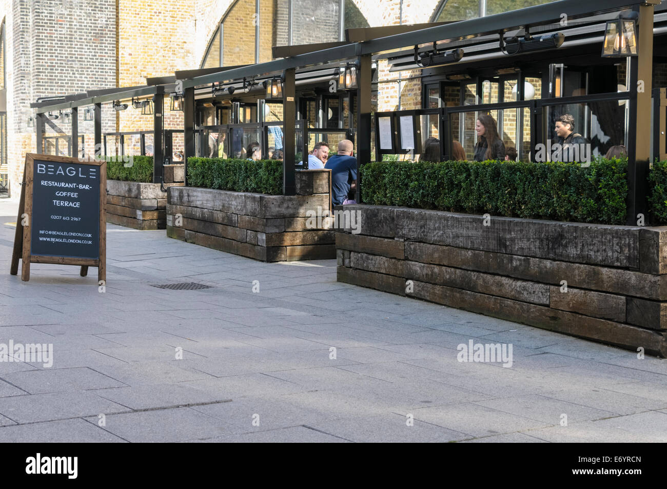 Beagle restaurant front view, Hoxton, London, UK Stock Photo - Alamy