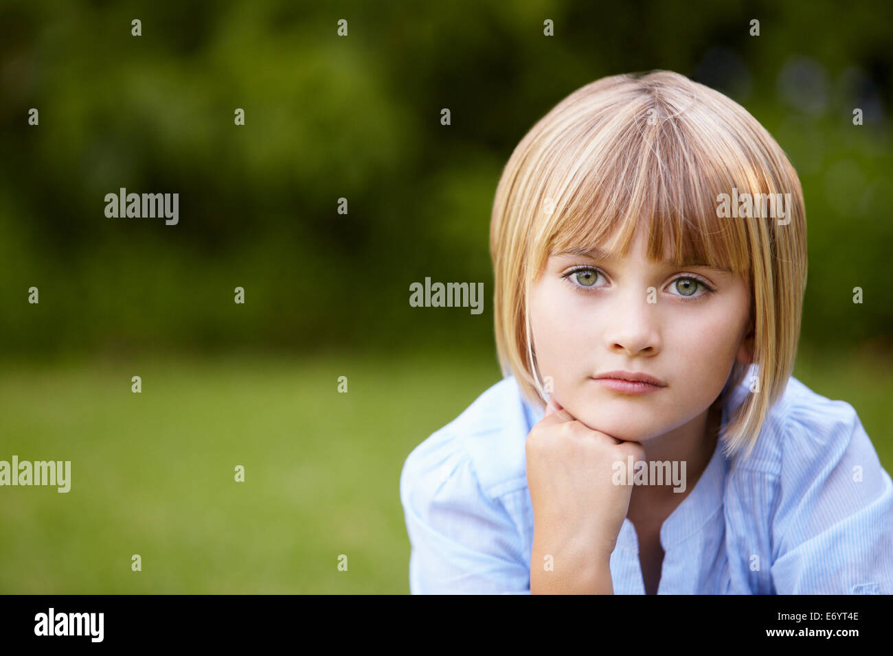 Young girl outdoors Stock Photo - Alamy