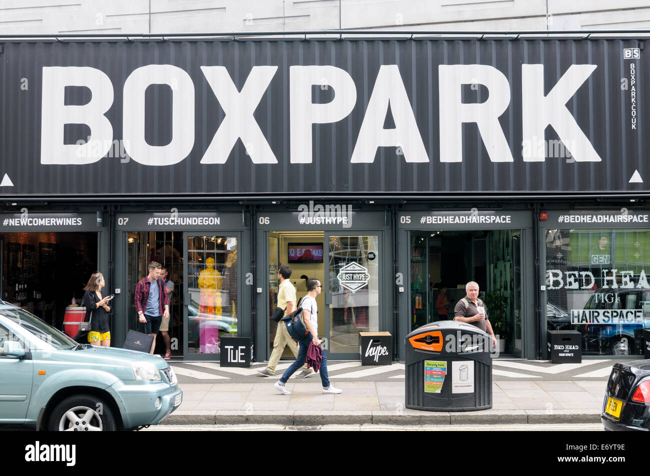 A pop-up mall based in the heart of East London Stock Photo - Alamy