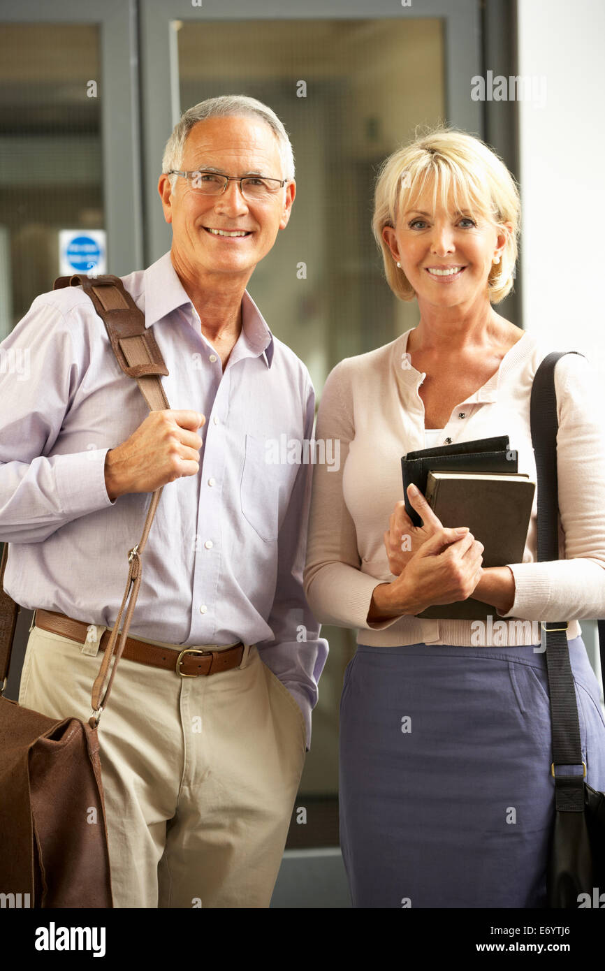 Senior students in college Stock Photo - Alamy