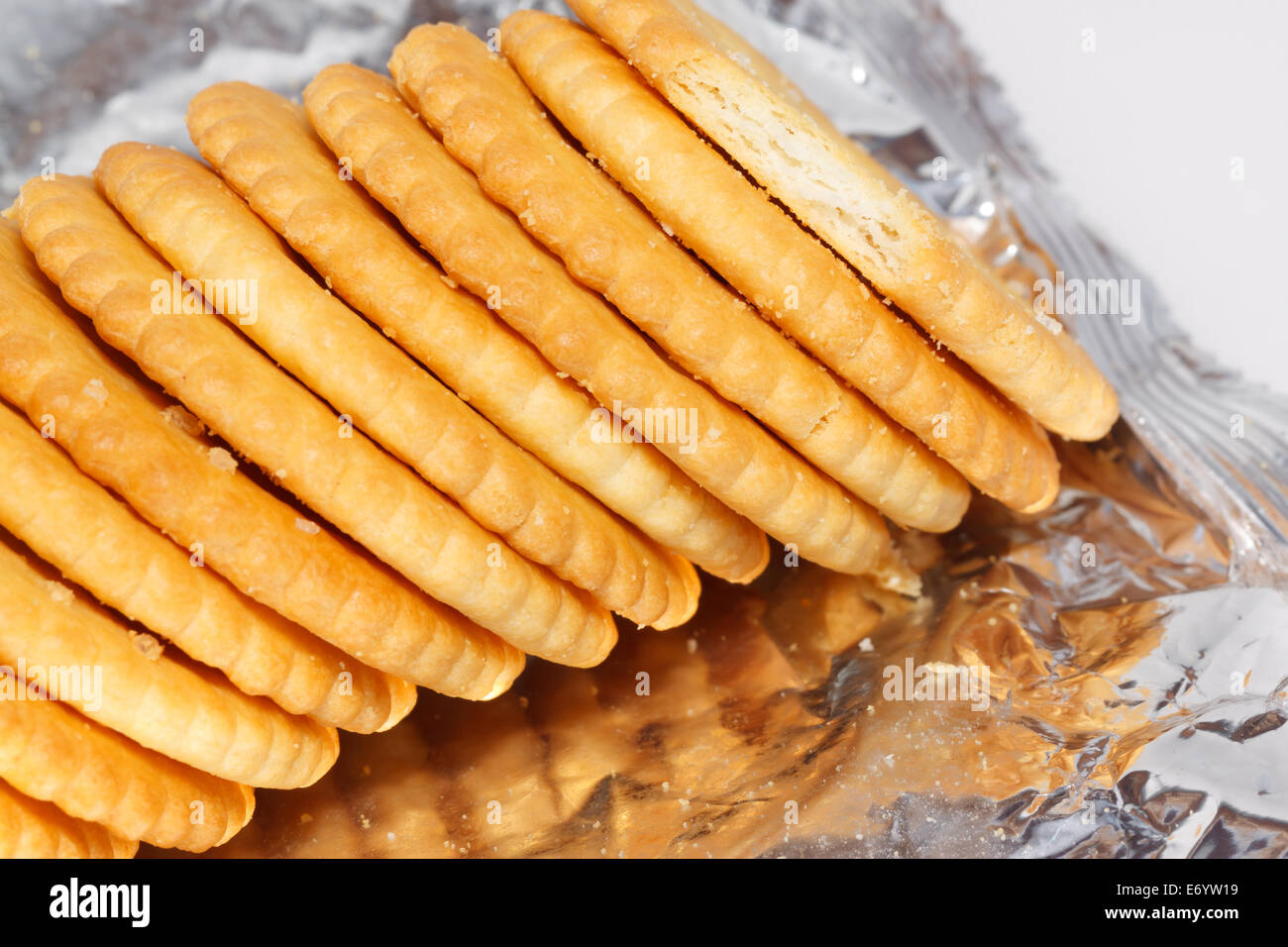 bread snack on paper background Stock Photo - Alamy