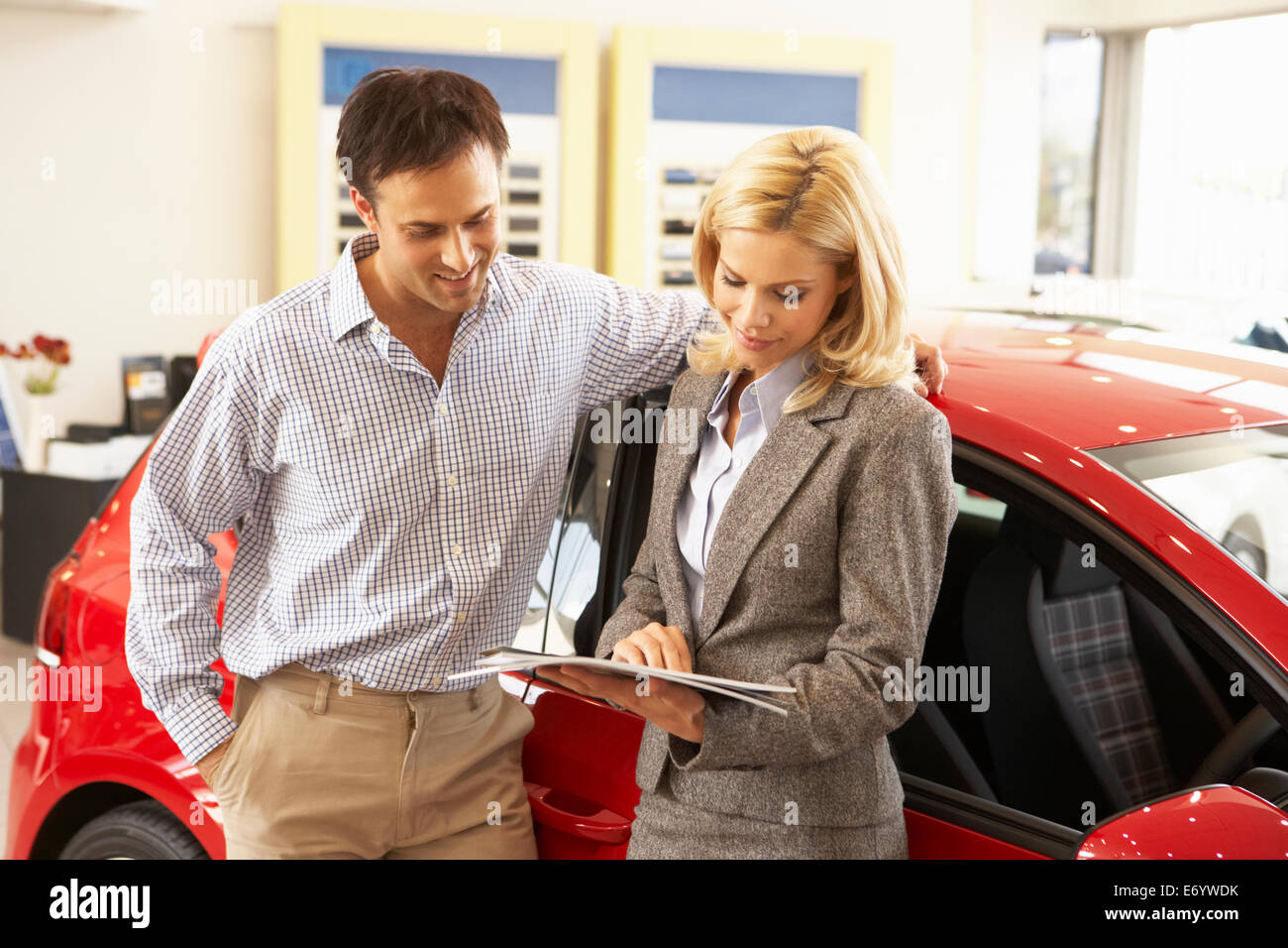 Man buying new car Stock Photo - Alamy