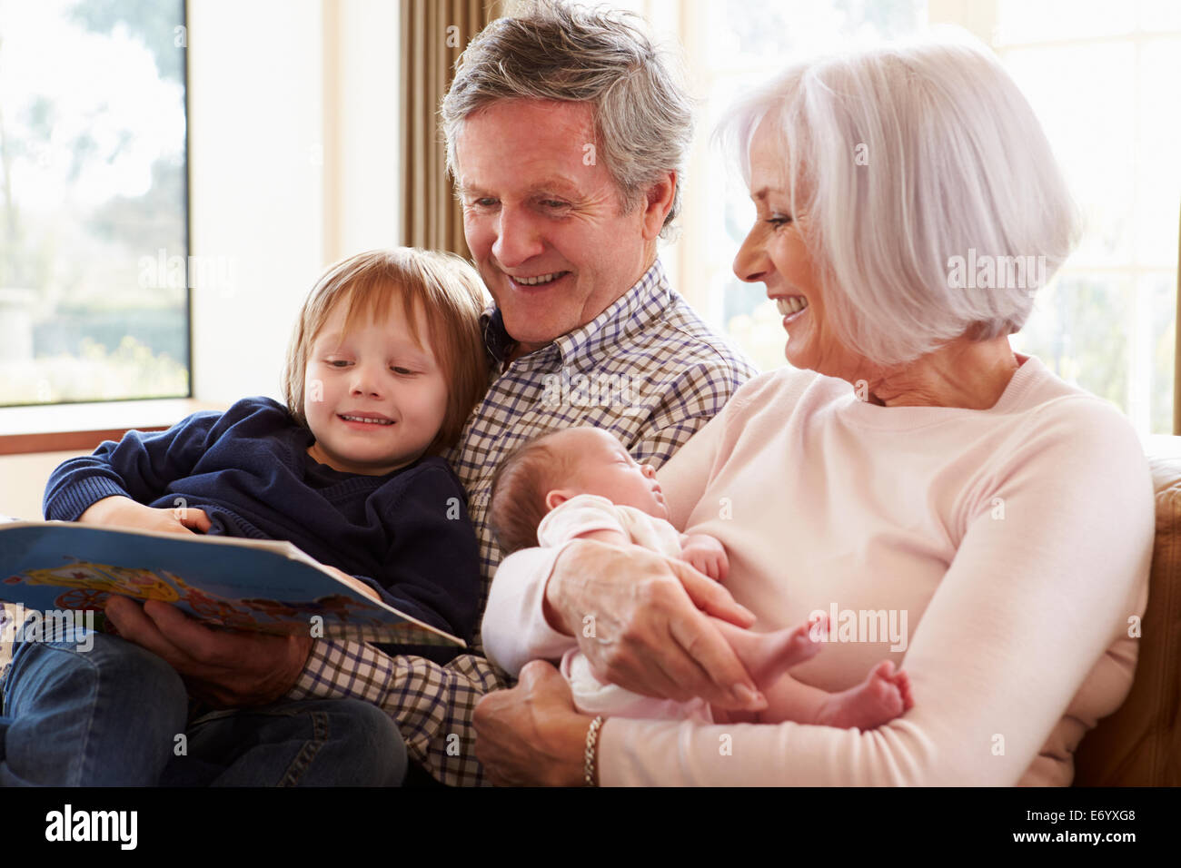 Group Of Friends Watching Television Together At Home Stock Photo - Alamy