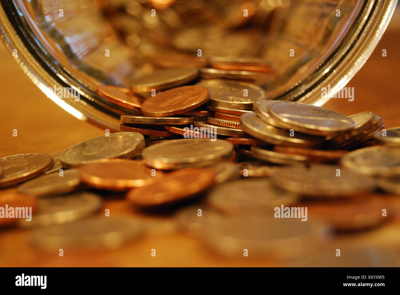 Penny jar hi-res stock photography and images - Alamy