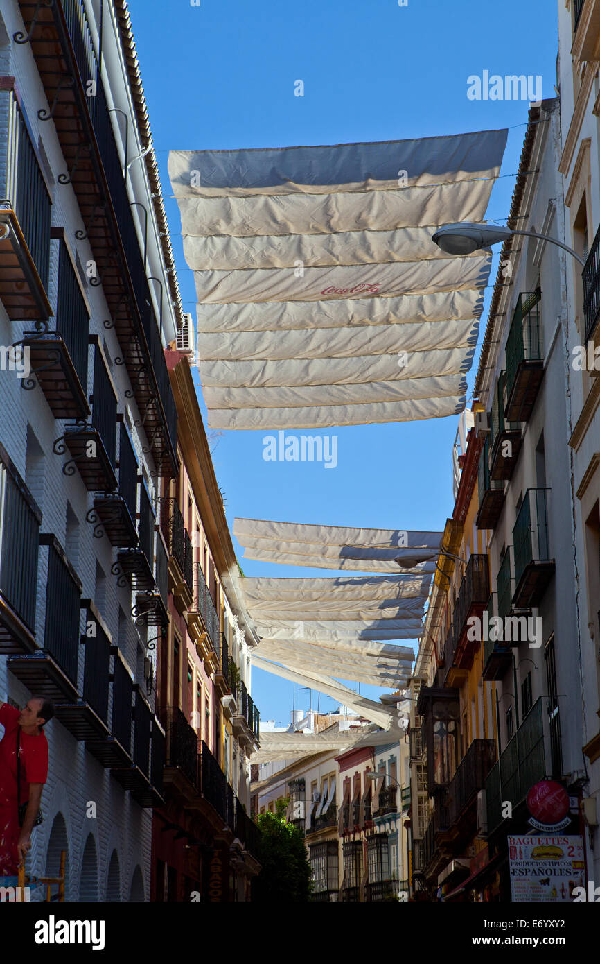 Seville street canopy Stock Photo - Alamy