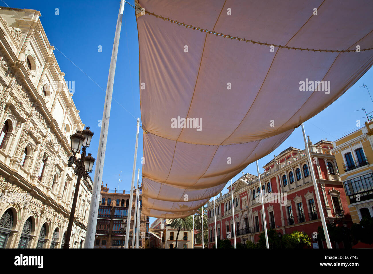 Seville street canopy Stock Photo - Alamy