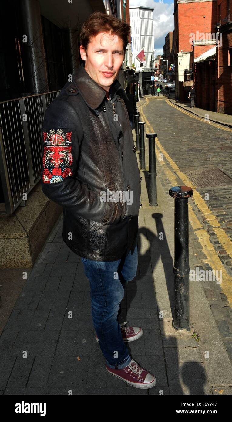 Singer James Blunt at the Today FM studios ahead of playing Vicar ...