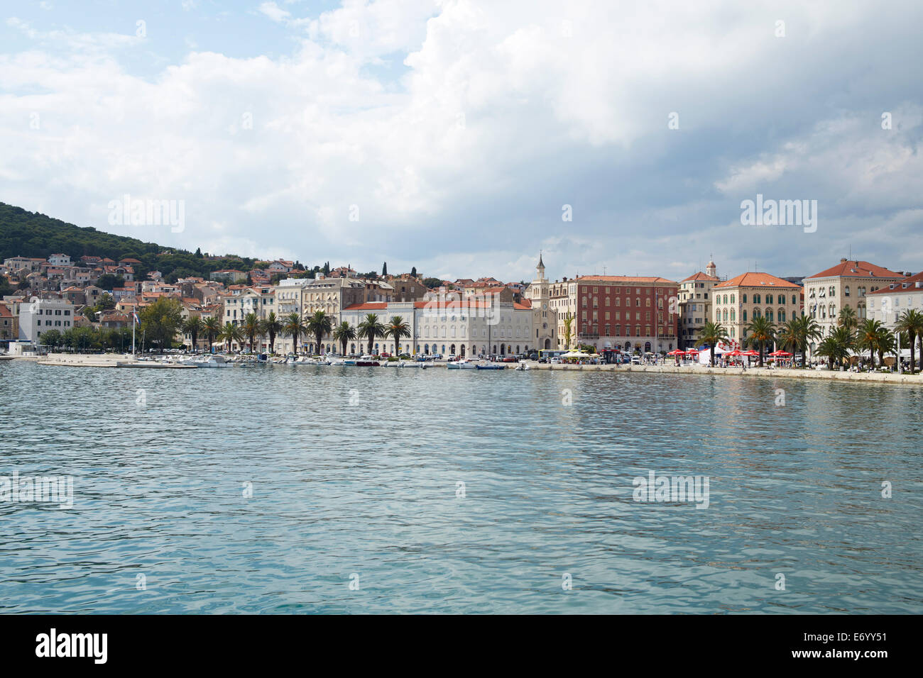 Split, Croatia, seafront. Split is the second biggest city in Croatia ...
