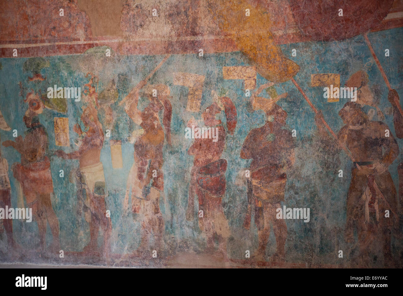 Mexico, Chiapas, Bonampak, Mayan Archaeological Site, Building 1 ...