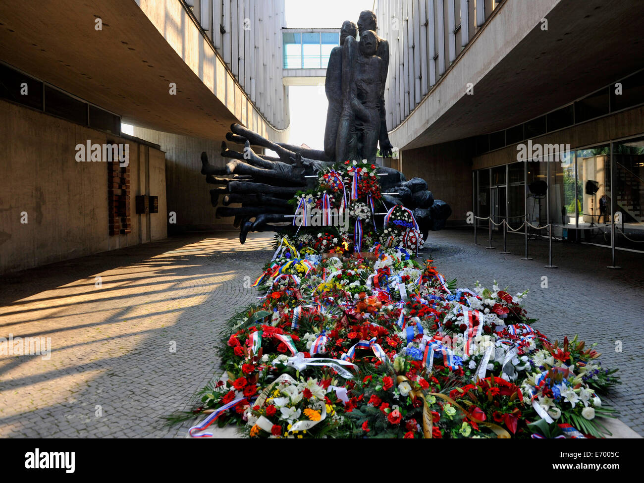 The monument of the 70th anniversary of the Slovak national uprising in ...