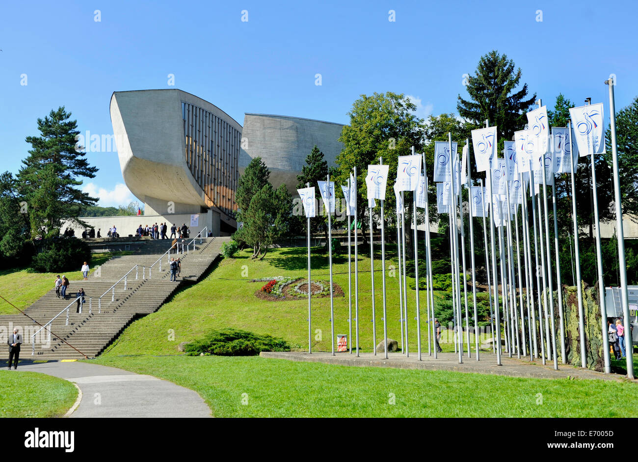 The monument of the 70th anniversary of the Slovak national uprising in ...