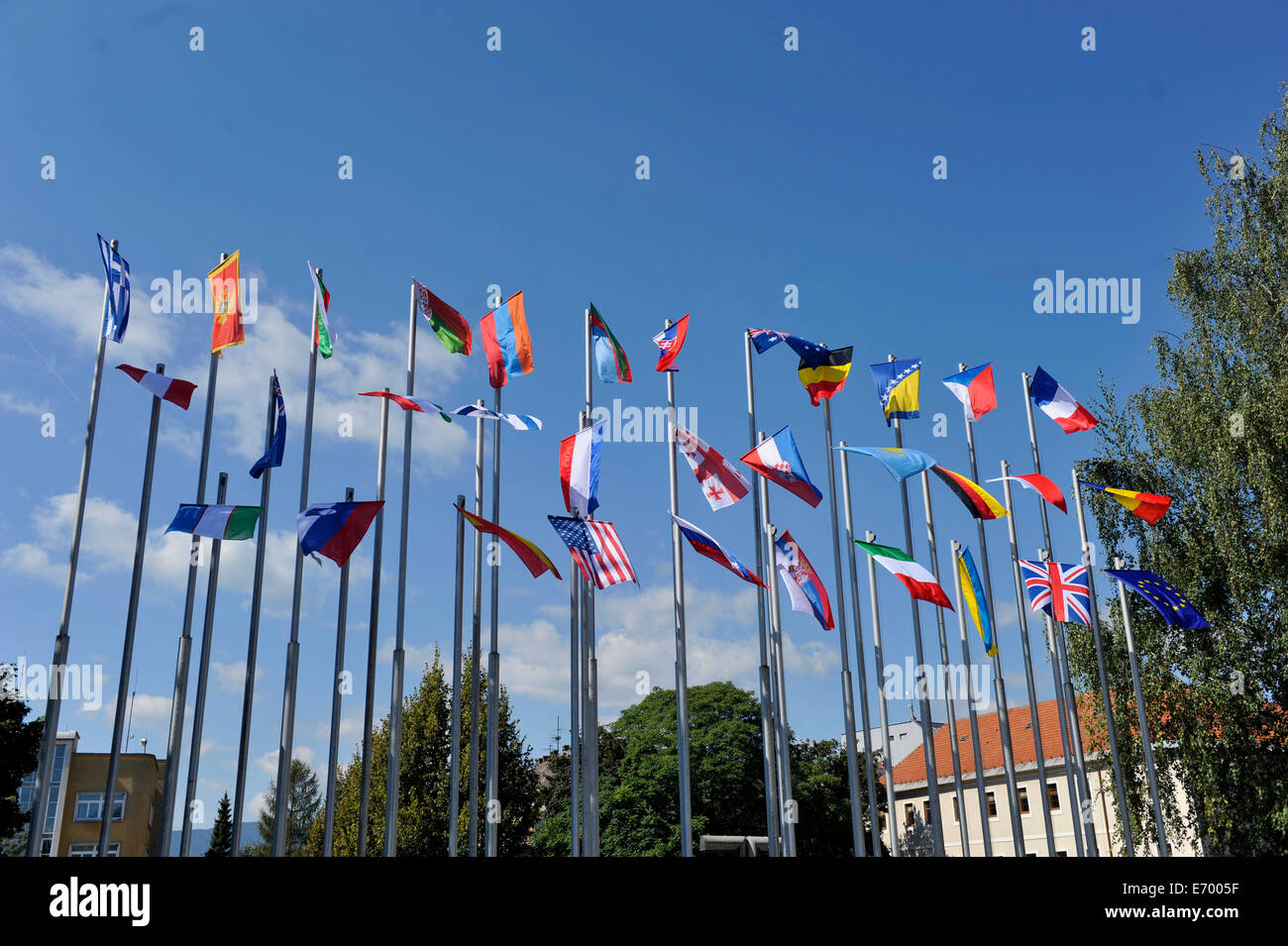 The monument of the 70th anniversary of the Slovak national uprising in ...