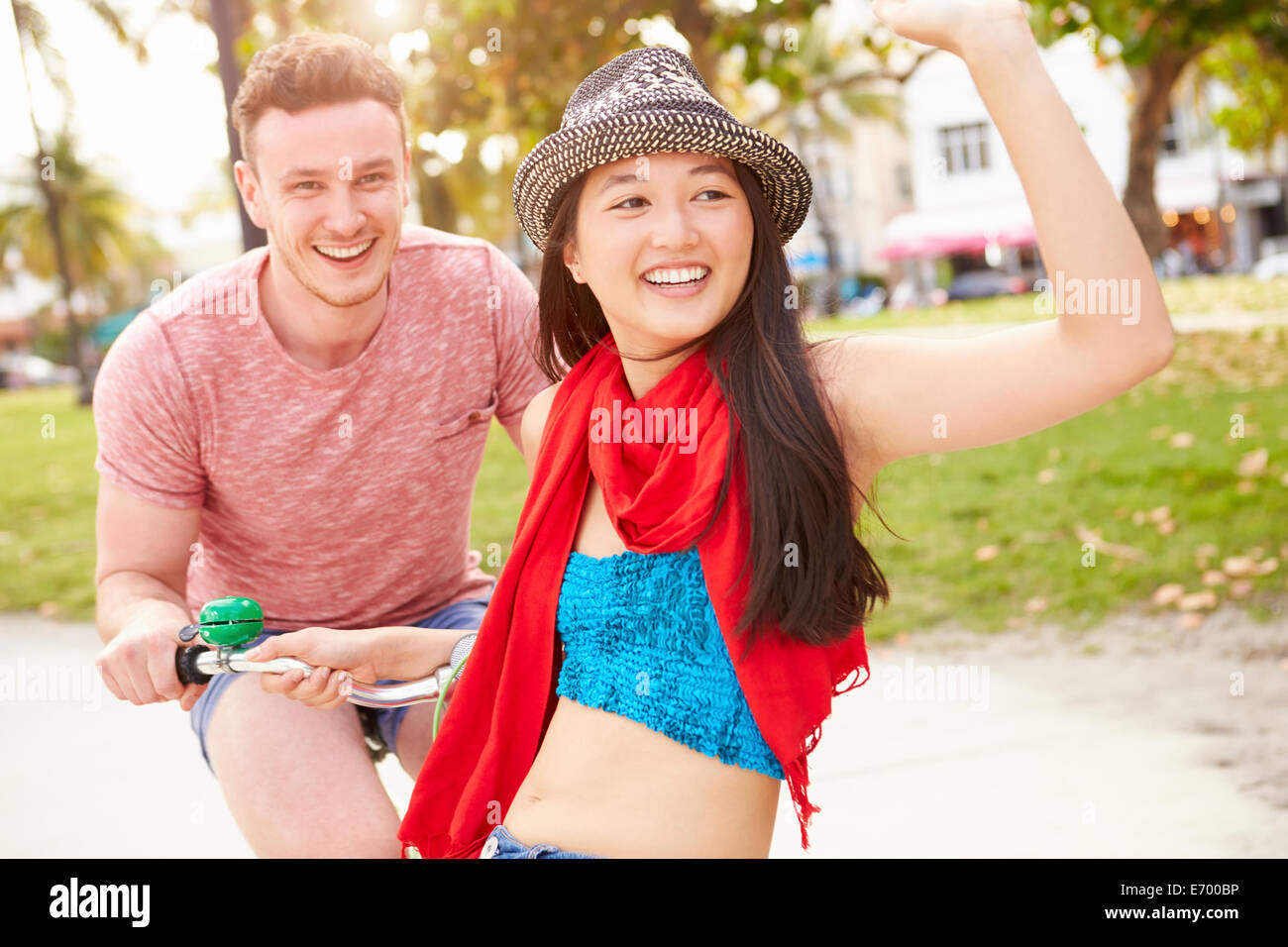 Beautiful young laughing couple hi-res stock photography and images - Alamy