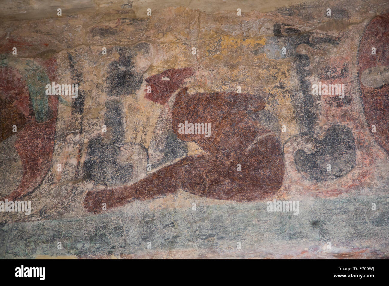 Mexico, Chiapas, Bonampak, Mayan Archaeological site, Building 1 ...